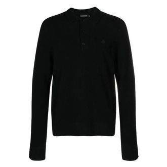 J.Lindeberg Schwarzes Langarm-Poloshirt - - Tops - Herren - Schwarzk - M
