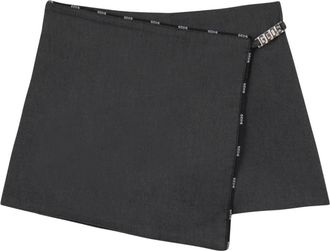 GCDS Gcds, Femme, Shorts, Noir, Taille: 36 FR Band Logo Sweatshorts