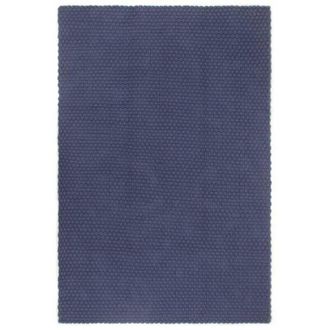 vidaXL Teppich Rechteckig Marineblau 180x250 cm Baumwolle - Vidaxl