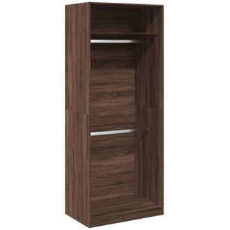 vidaXL Vidaxl - Garde-robe chêne marron 80x50x200 cm bois dingénierie