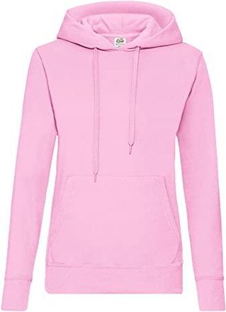 Fruit Of The Loom Mens Hoodie Sweatshirt Light Pink S