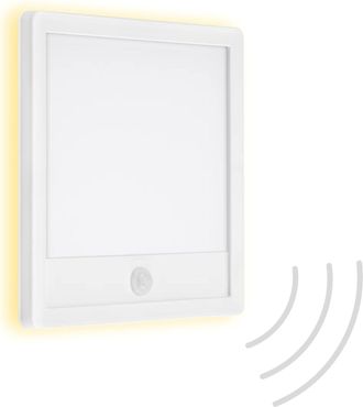 Telefunken LED Au&szlig;enwandleuchte, Au&szlig;enwandlampe inkl. Bewegungsmelder, inkl. D&auml;mmerungssensor, Backlight Effekt, 15 Watt, 2.000 Lumen, 4.000 Kelvin, IP44, Quadra