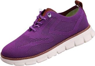 Generic Baskets décontractées en maille ultra confortables pour homme - Unisexe - Légères et décontractées - Oxford à lacets respirants, violet, 42 2/3 EU