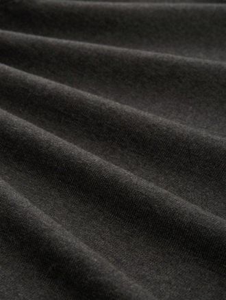 Tom Tailor Strickpullover H schwarz,Basic,Baumwolle,Meliert,Stehkragen,Lang,Gerade
