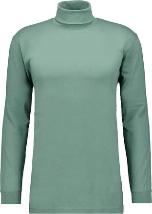 Ragman Herren Basic Rollkragenshirt Langarm Gr&uuml;n-382, 4XL