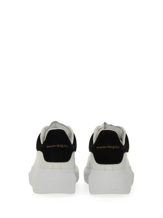 Alexander McQueen Oversized Calf Leather Sneaker - White