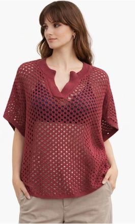 Liviana Conti Femme, Pulls, Rouge, Taille: 38 FR Lenora Tricots