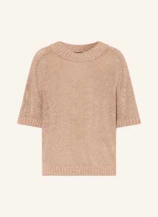 Luisa Cerano Luisa Cerano Strickshirt Aus Leinen Mit Glitzergarn rosa