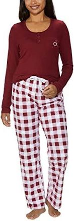 Calvin Klein Ensemble de pyjama 2 pi&egrave;ces en polaire pour femme, M