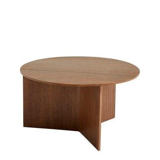 HAY Table basse Slit - Bois naturel - Placage de noyer - Designer Hay Studio