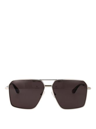 Alexander McQueen Lunettes De Soleil - Argent