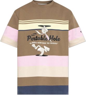 Iceberg Homme, Tops, Brun, Taille: 2XL T-shirt avec imprim&eacute; color&eacute;