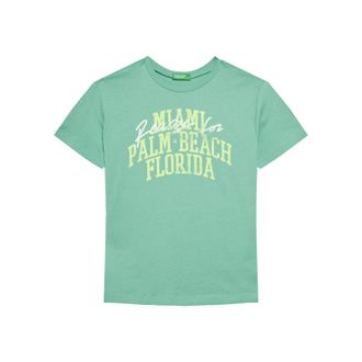 Benetton United Colors Of Benetton T-Shirt 3JERC10PE Gr&uuml;n Regular Fit