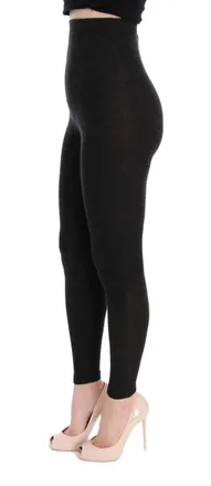 Dolce & Gabbana Womens Gray Cashmere Stretch Tights Clothing