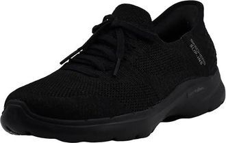 Skechers Go Walk 6-Lovely Day Baskets à Enfiler sans Les Mains pour Femme, Noir, 39 EU