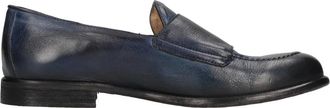 Exton Homme, Chaussures, Bleu, Taille: 45 EU Mocassins en cuir &agrave; double boucle