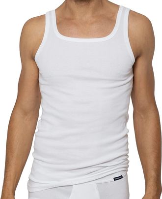 Ammann GOTS - Feinripp - Unterhemd - 4er Pack (5 Weiß)