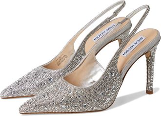 Steve Madden Damen Reyes Pumps, Silber, 38 EU