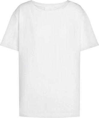 Dondup Femme, Tops, Blanc, Taille: 40 FR T-Shirt Coupe Slim