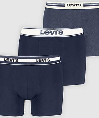 Levi's Coffret Cadeau Caleçon Lot De 3 - Homme - Bleu / Navy Combo - S