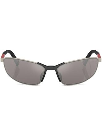 Prada lunettes de soleil Linea Rossa - Marron