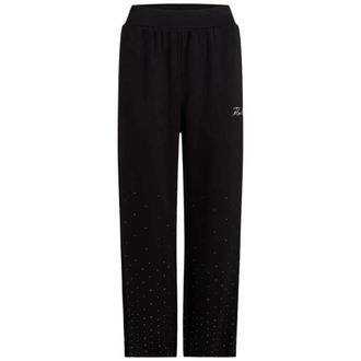 Karl Lagerfeld Femme, Pantalons, Noir, Taille: 40 FR Rhinestone Rain Sweatpant