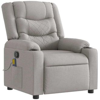 vidaXL Massagesessel Wolkengrau Stoff Vidaxl