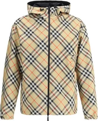 Burberry Wendbare wasserdichte Jacke Archivio Check - - Jackets - Herren - Beige - XL