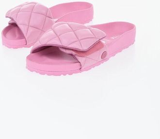 Birkenstock Leather Quilted Slides SYLT with Rubber Sole size 36