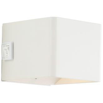 Brilliant LED Wandleuchte Iseo in Wei&szlig; 4W 300lm IP44 mit Bewegungsmelder