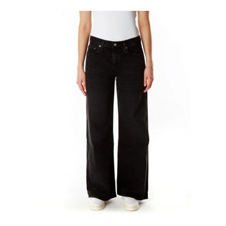 A Gold E Clara Low Rise Wide-Leg Jeans - - Jeans - Damen - Schwarzk - W29