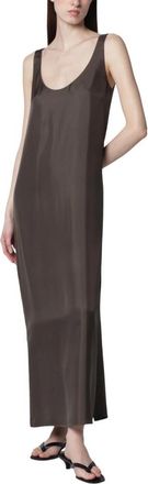 R&oacute;he Kleid mit U-Ausschnitt - - Dresses - Damen - Braun - XL