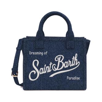 MC2 Saint Barth Femme, Sacs, Bleu, Taille: ONE Size Vanity Bag Midi