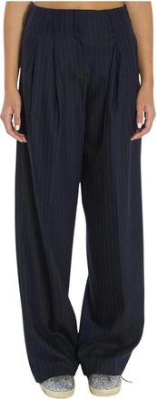 Golden Goose Femme, Pantalons, Bleu, Taille: 40 FR Wide Pantalons