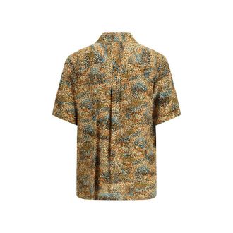 Saint Laurent Mens Multicolor Viscose Pattern Shirt