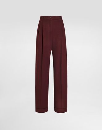 Dolce & Gabbana Cashmere Trousers - Frau Hosen Und Shorts Violett 36