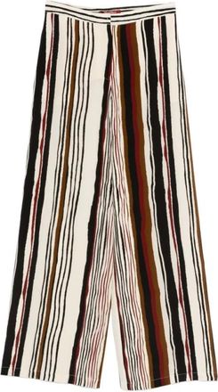 Max Mara Femme, Pantalons, Multicolore, Taille: 40 FR Wide Pantalons
