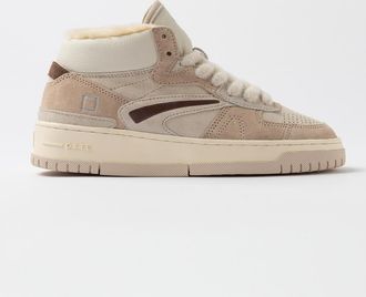 D.A.T.E. torneo high fur natural beige