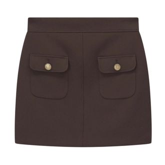 Seductive Paris Mini Skirt - - Skirts - Damen - Braun - M