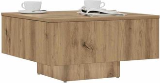 vidaXL Table basse chêne artisanal 60x60x31,5 cm bois dingénierie Vidaxl