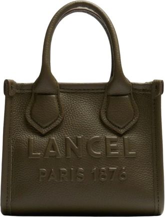 Lancel Femme, Sacs, Vert, Taille: ONE Size Mini Cabas Zip Tote