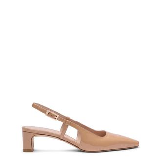 Stuart Weitzman Femme, Chaussures, Beige, Taille: 40 1/2 EU Baby Babette Slingback Pump
