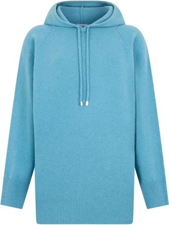 Malo Femme, Pulls, Bleu, Taille: 40 FR Sweat &agrave; capuche Sweater