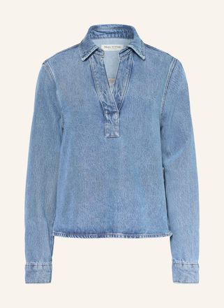 Marc O'Polo Marc Opolo Blusenshirt In Jeansoptik blau