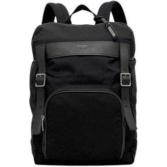 Saint Laurent Pre-owned Vintage Canvas Rucksack - - Pre-owned - Damen - Schwarzk - ONE SIZE