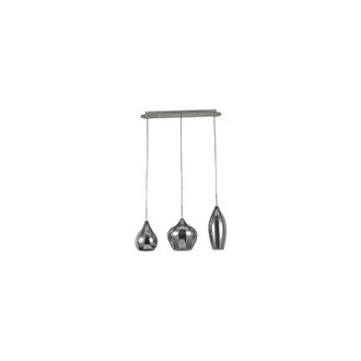 Ideal Lux Ideal Lux Soft - Suspension &agrave; 3 ampoules au plafond gris clair, E14