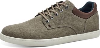 s.Oliver Herren Sneaker flach zum Schnüren, beige (Taupe), 46