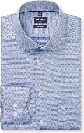 Olymp Global Kent Luxor Chemise &agrave; manches longues pour homme, fausse unie, 470, coupe moderne, taille 26,19, Royal 19, 47 grande taille