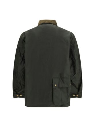 Barbour Mens Brake Line Waxed Jacket Fern Cotton