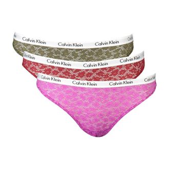 Calvin Klein Femme, Sous-v&ecirc;tements, Multicolore, Taille: 36 FR Brazilian Lace 3-Pack